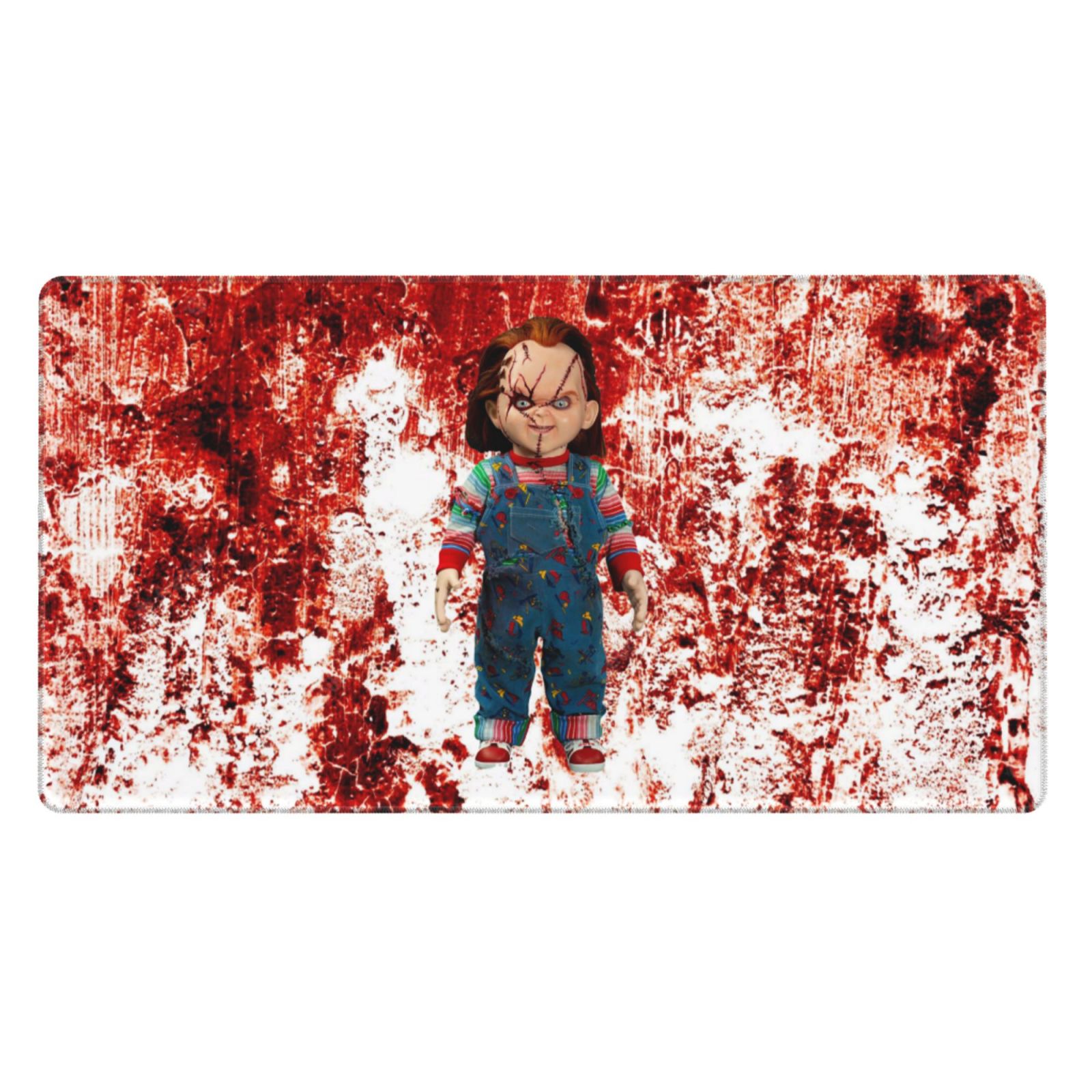 Child Chucky Extended Gaming Mousepad Stitched Edge Mouse Pad 15.8"x 29 ...