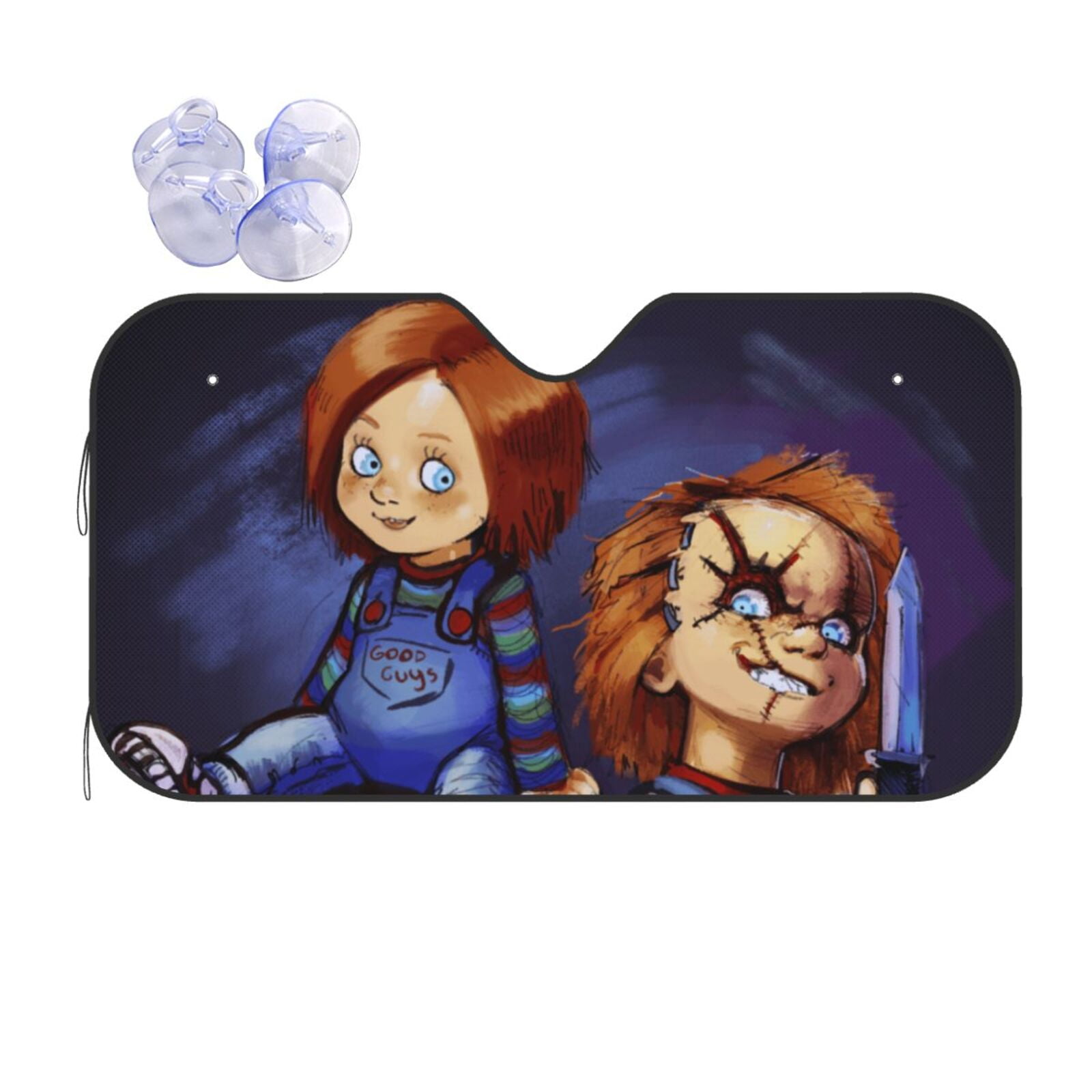 Child-Chucky Fashion Car Sunshade UV Rays Sun Visor Protector Foldable ...