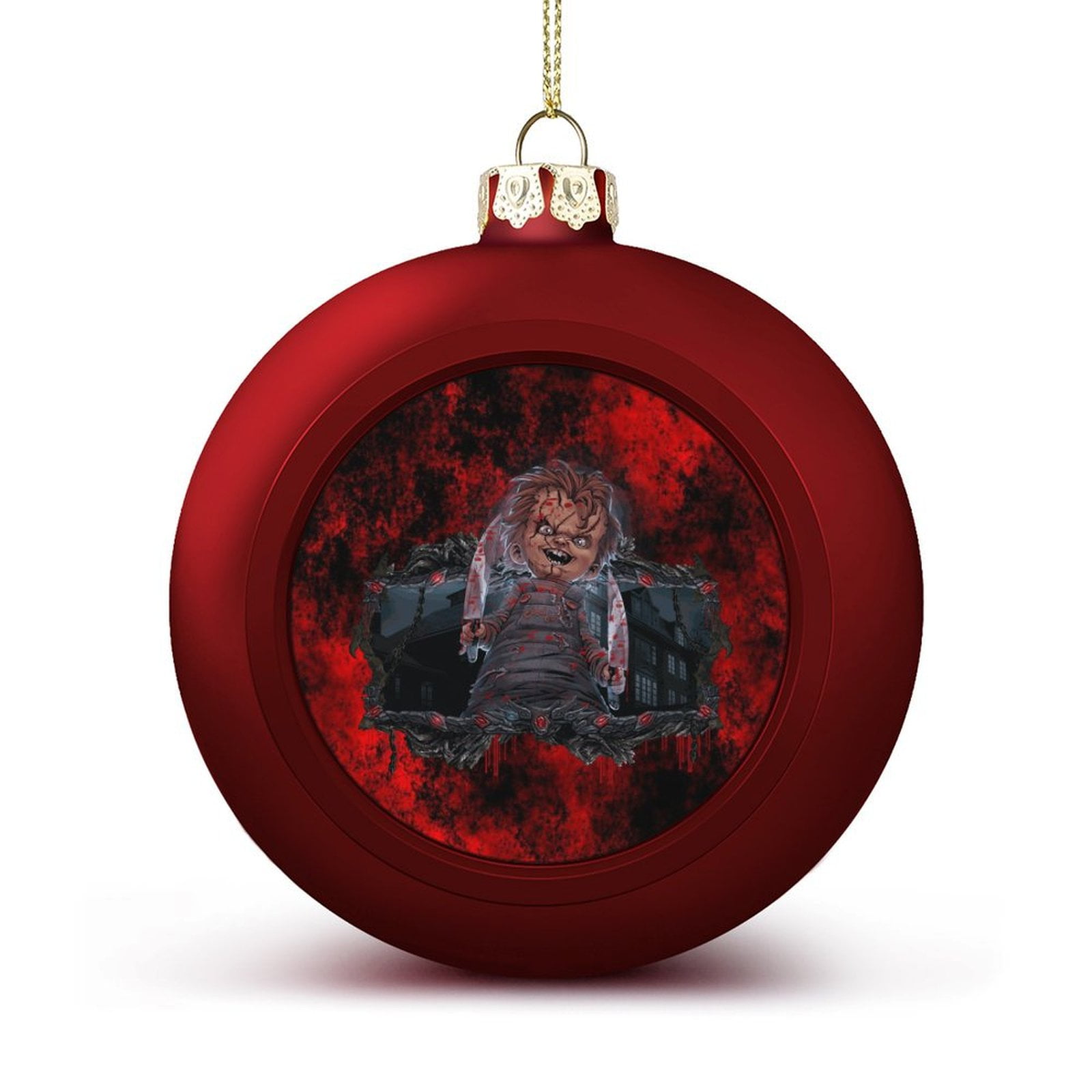 Child Chucky Play Christmas Balls Decor Sparkling Christmas Tree ...