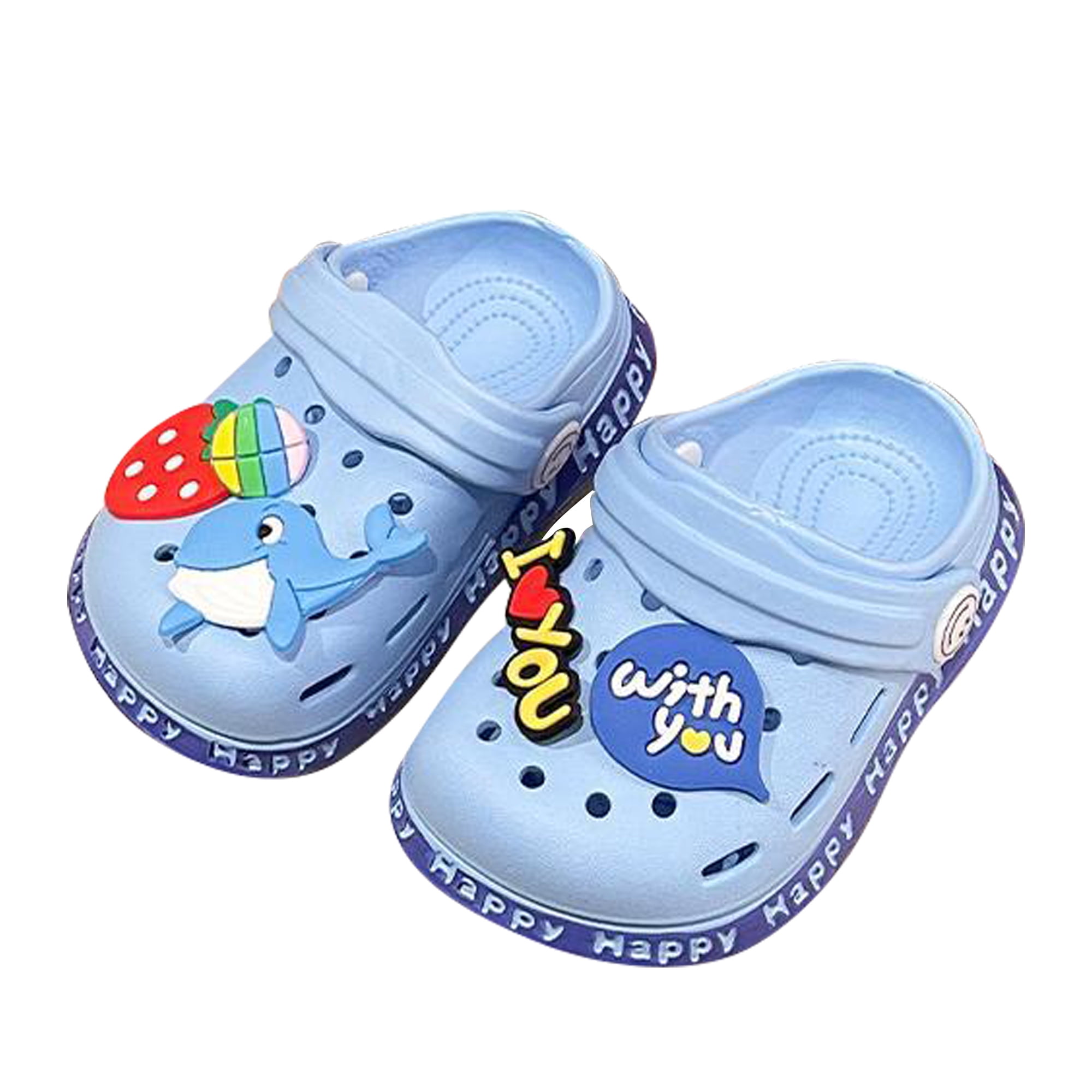 Kids Garden Clogs Summer Cute Sandals Slippers with Cartoon Charms for ...