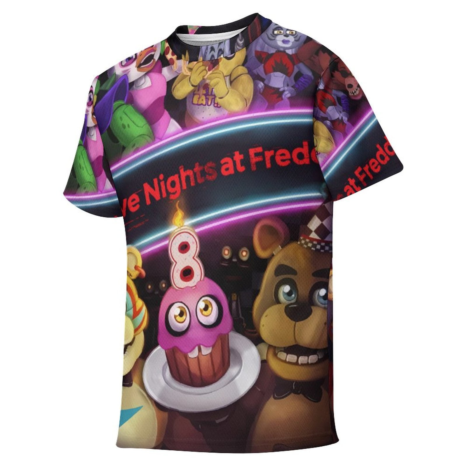 Child Clothes For5 Nights at Fredy's Clothes 3D Print Cute Short Sleeve ...