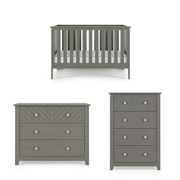 Child Craft Redmond 4-Piece Nursery Furniture Set with Convertible Crib ...