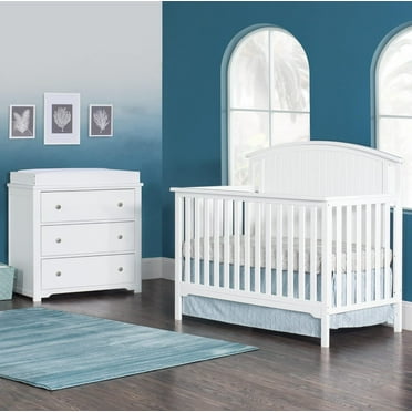 Child Craft Redmond 4-Piece Baby Nursery Set with 4-in-1 Convertible ...