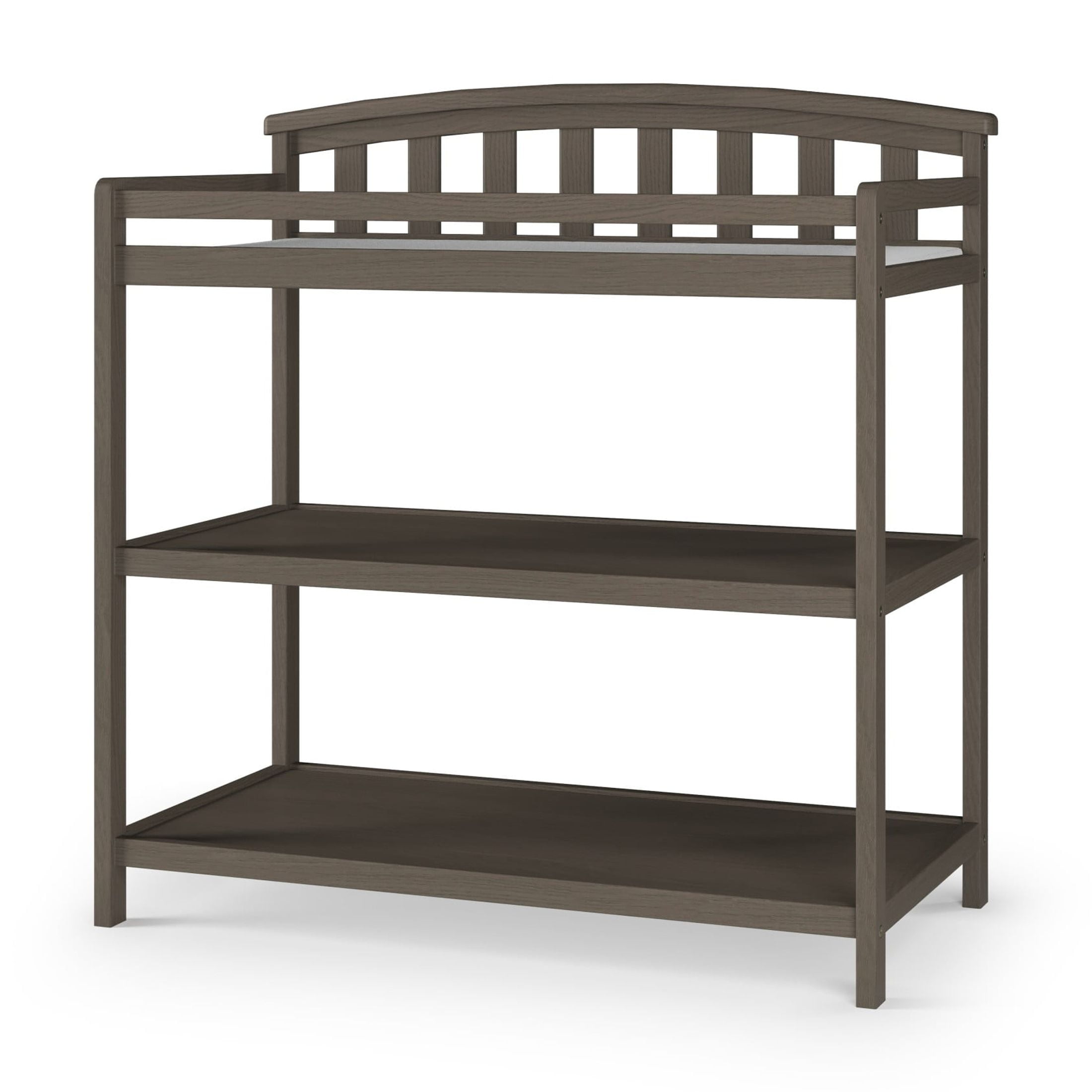 Child Craft Curve Top Changing Table with Pad & Strap, 2 Storage ...