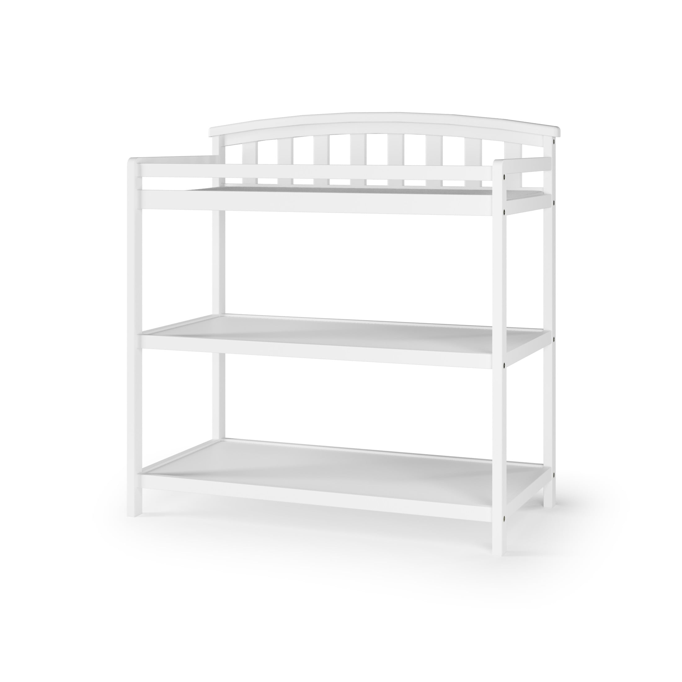 Child Craft Curve Top Changing Table with Pad & Strap, 2 Storage ...