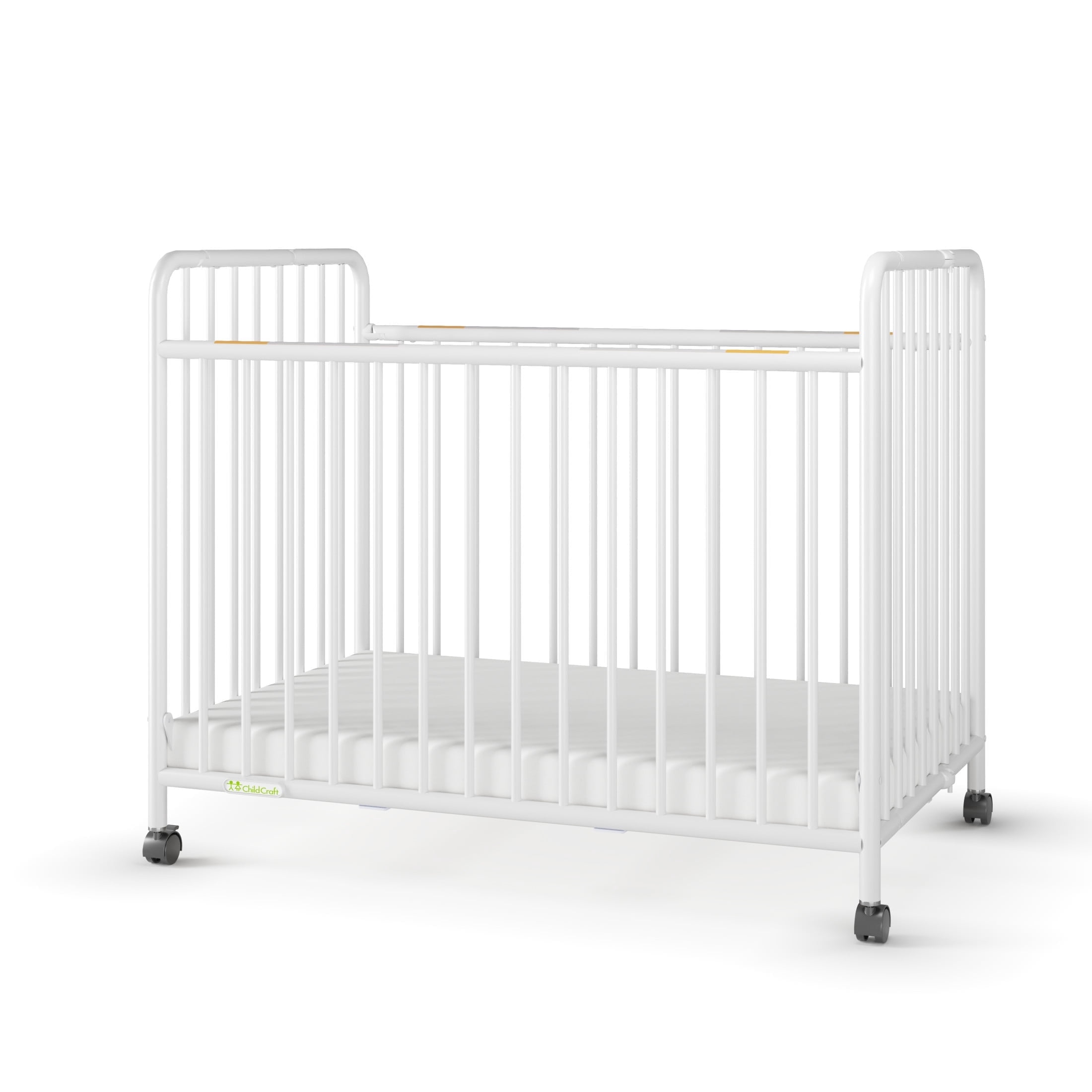 Child Craft Little Dreamer Folding Portable Crib with 2" Mattress ...