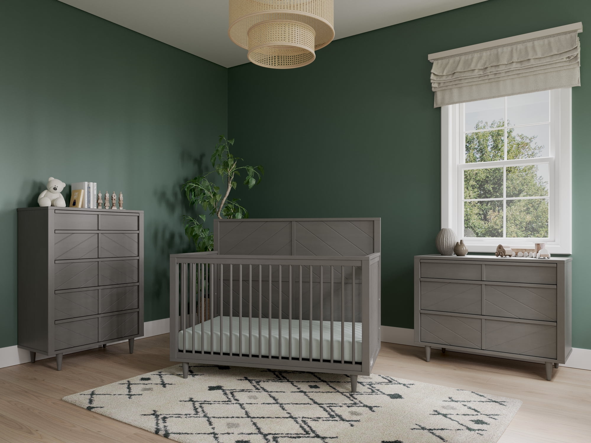 Child Craft Surrey Hill 3-Piece Nursery Set - 4-in-1 Crib, Dresser ...