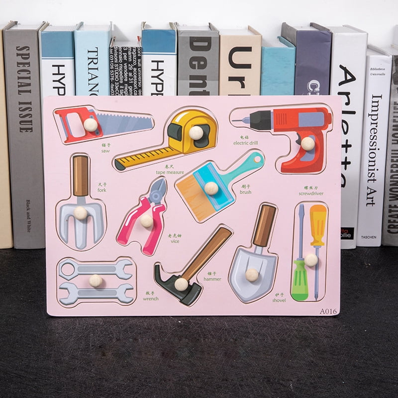 Child Educational Puzzle Boards for Kids Toddler 2 3 4 5 Years Wooden ...