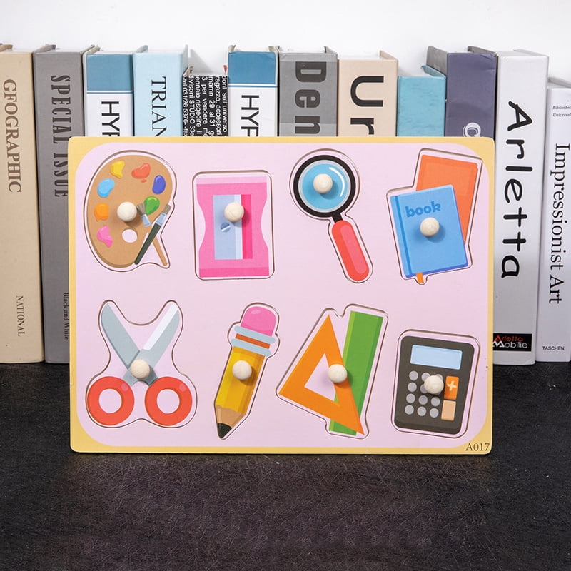 Child Educational Puzzle Boards for Kids Toddler 2 3 4 5 Years Wooden ...