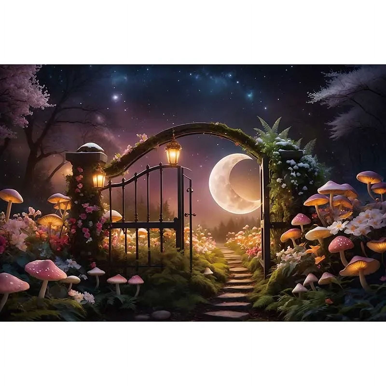 Child Enchanted Gard Party Photography Background Wonderland Fairy ...