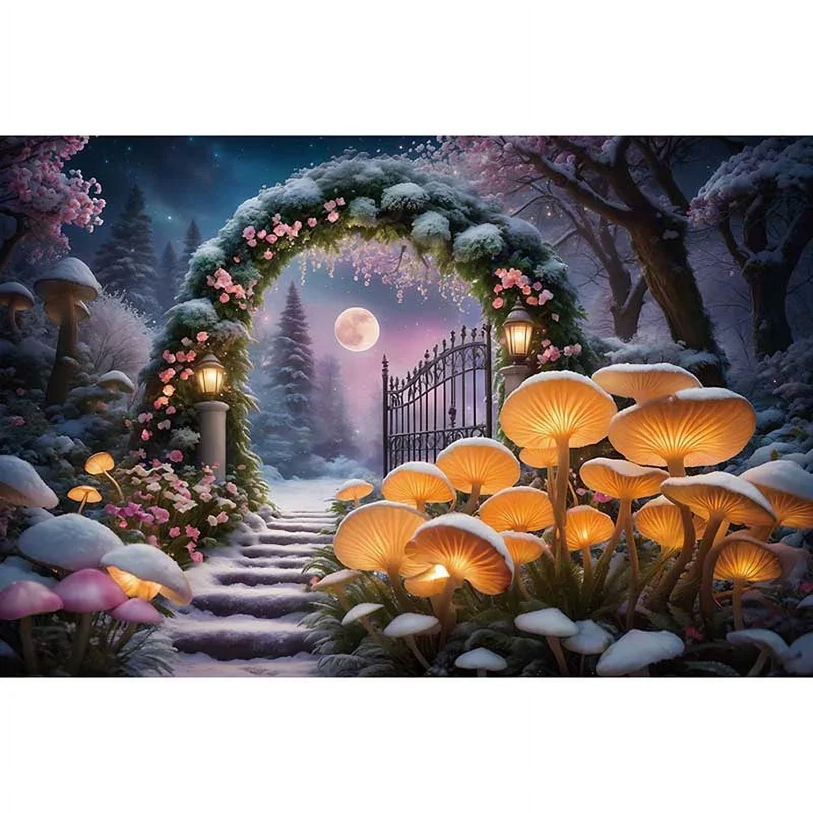 Child Enchanted Gard Party Photography Background Wonderland Fairy ...