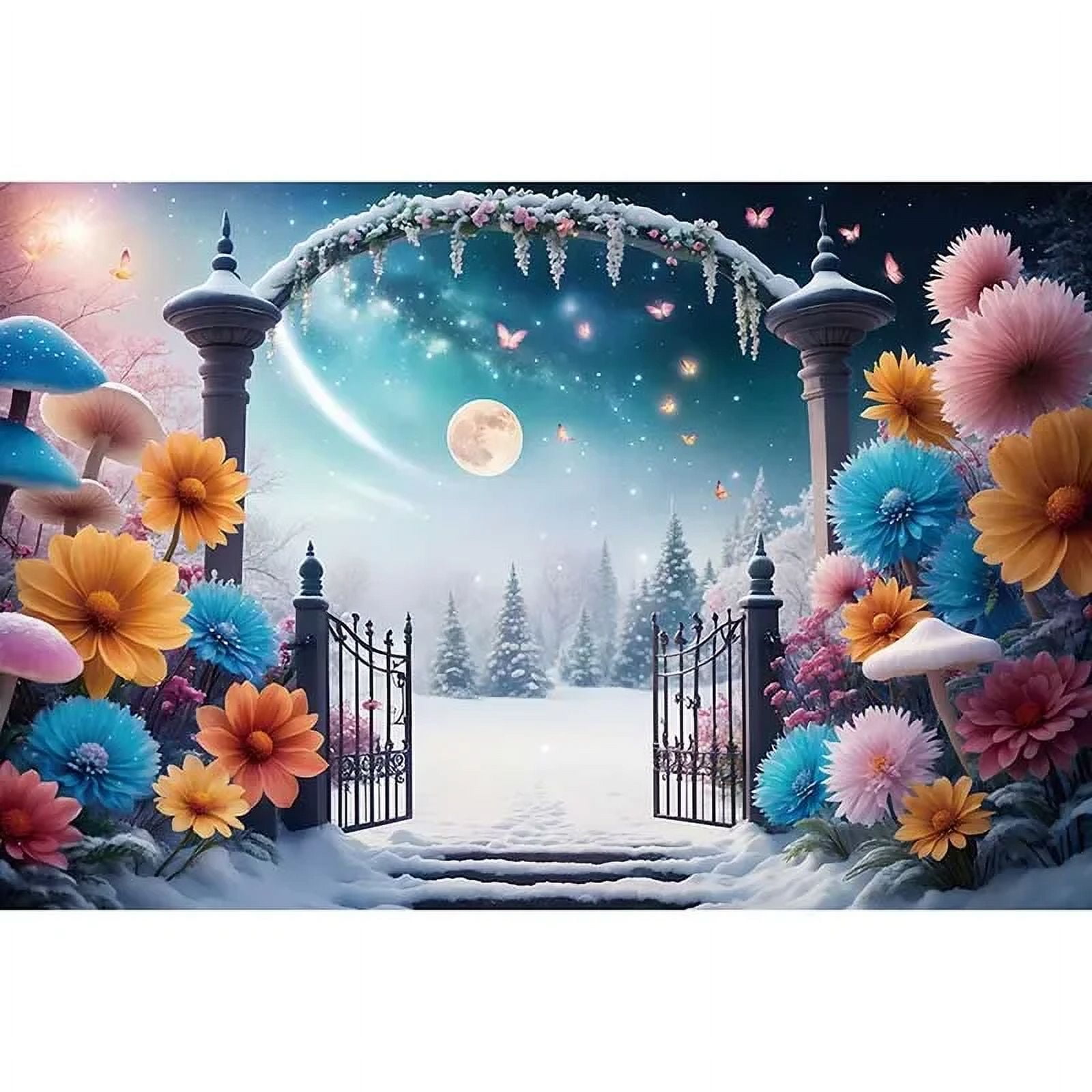 Child Enchanted Gard Party Photography Background Wonderland Fairy ...