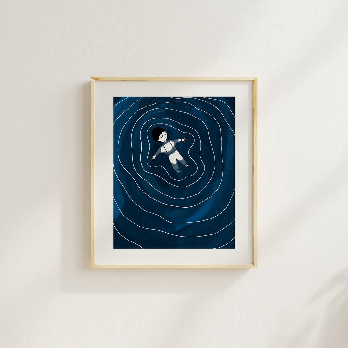 Child Floating Serenity Poster - Montessori Inspired Children'S ...