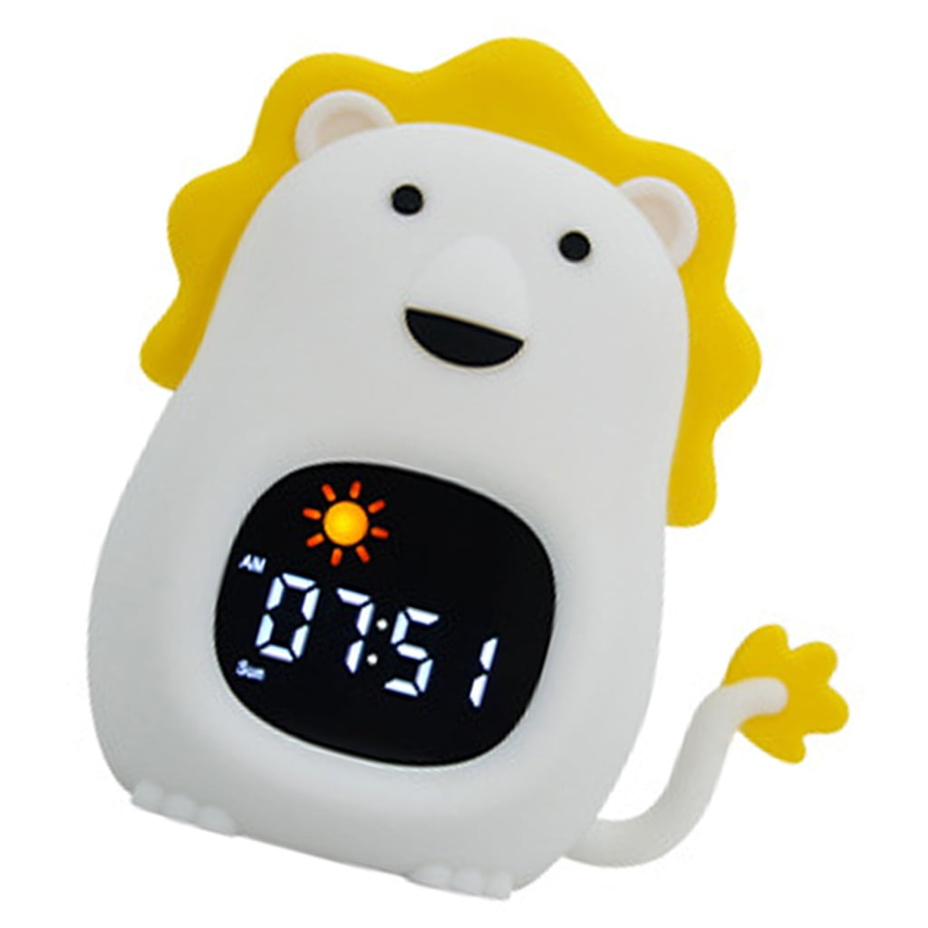 Child Friendly Cartoon Alarm Clock Combining Night Lamp Functionality ...