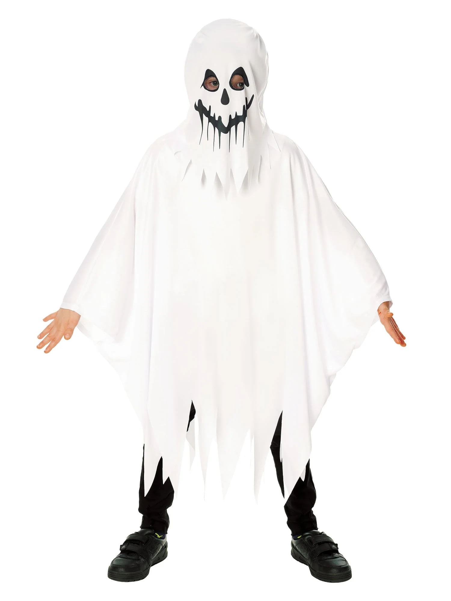 Child Ghost Costume Poncho - Walmart.com