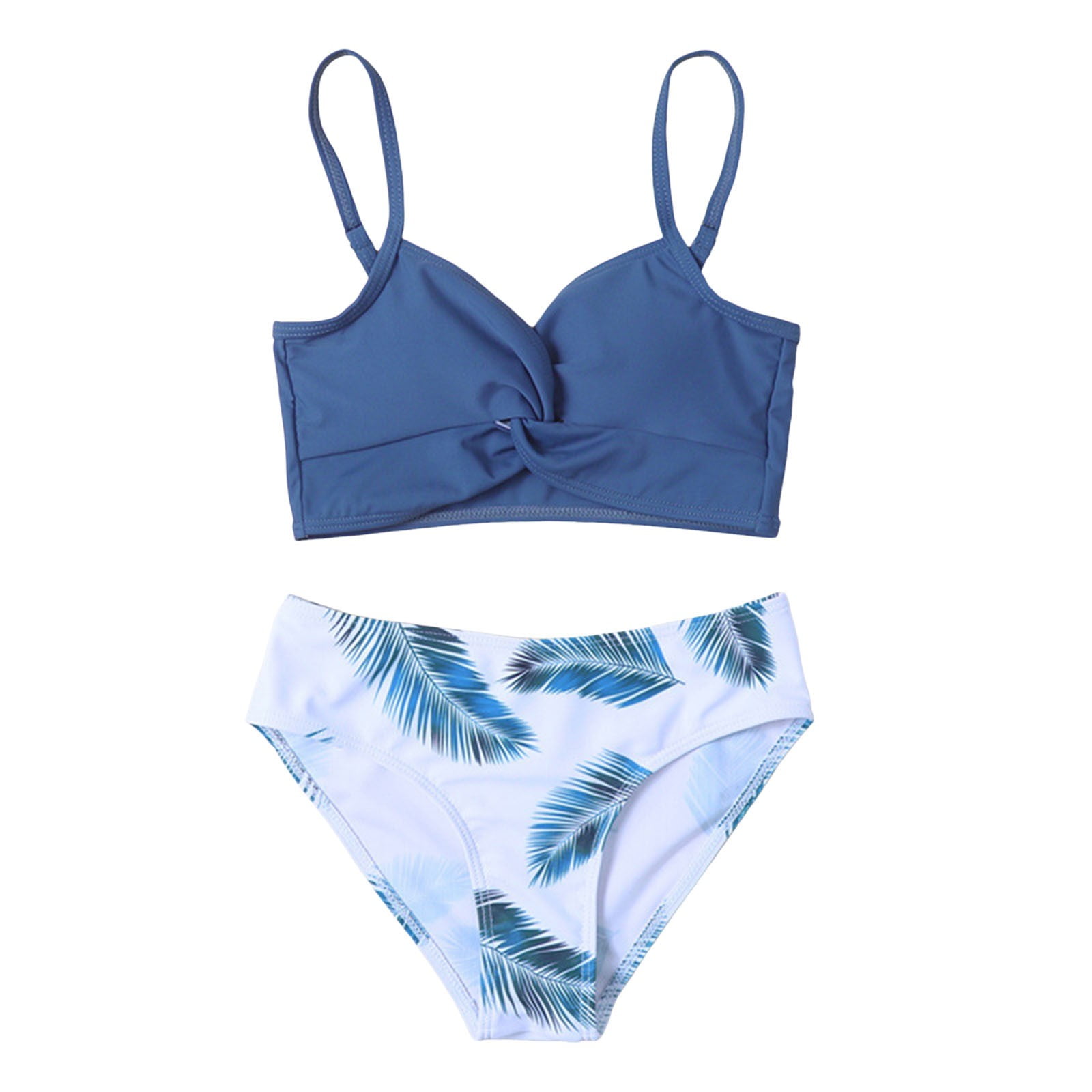 Child Girls Swimsuit Bikini Set Two Piece Bathing Suit With Chest Pad ...