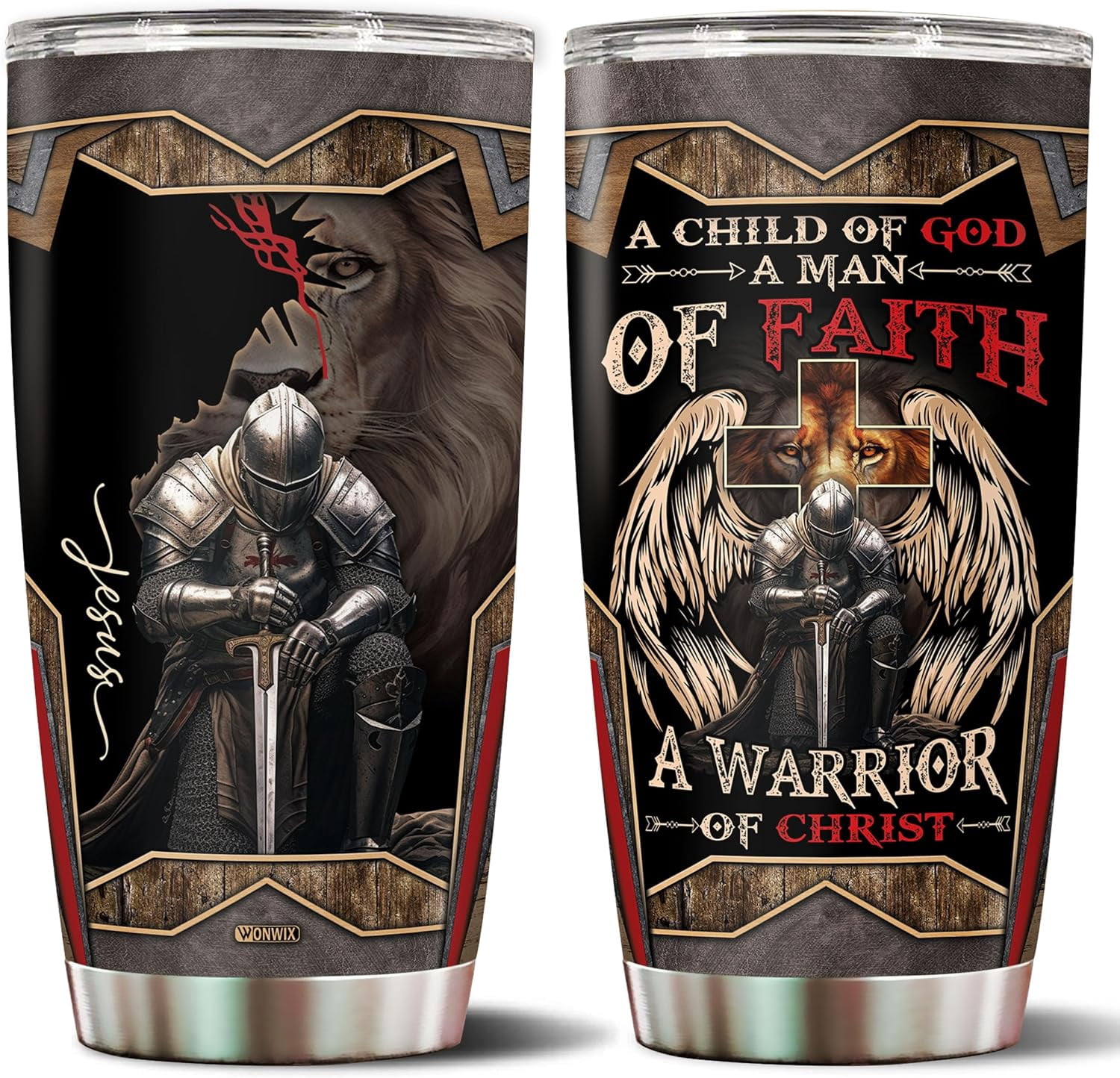 A Child of God Man of Faith Warrior of Chirst Jesus Tumbler 20oz ...