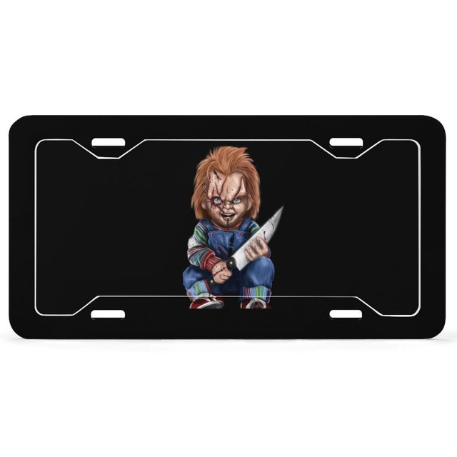 Child Horror Seed Of Chucky License Plate Covers Frames Aluminum Auto ...