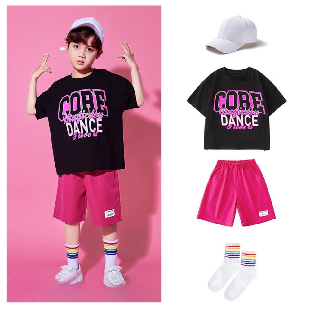 Child Kids Performance Uniform Cheerleading Schoolchild Tee Shirt ...
