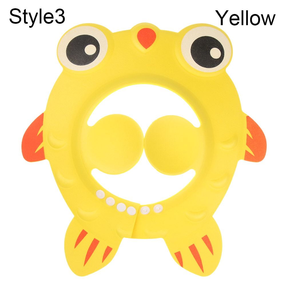 Child Kids Waterproof Eye Protection Portable Baby Shower Caps Shampoo ...