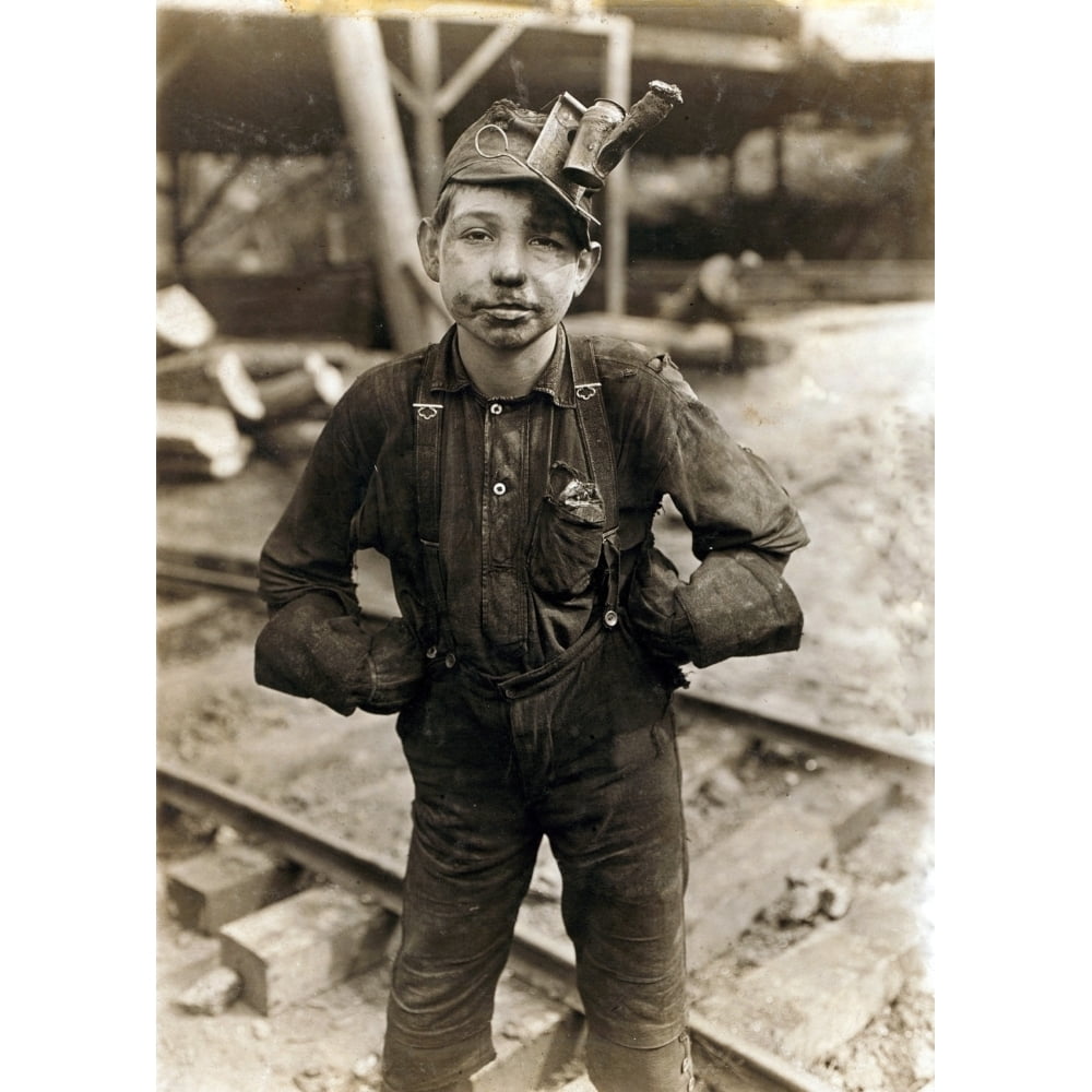 Child Laborer Portrayed By Lewis Hine In 1908. Tipple Boy At West ...