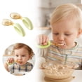 Child Learning Spoon With Soft Grip Handles For Easy Self Feeding ...