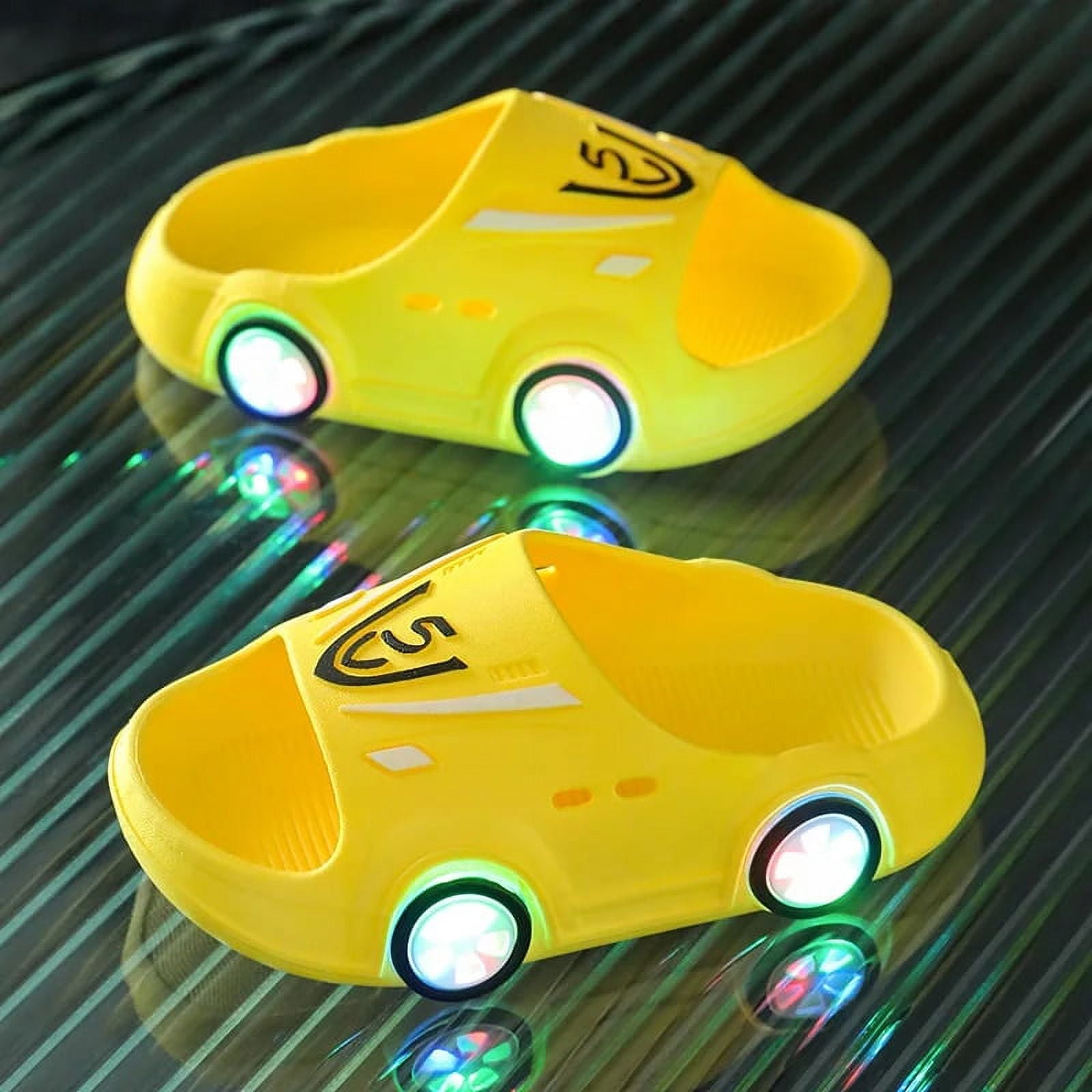 Child Luminous Slippers Car Shape Boys Girls Fashion Cute Shoes ...