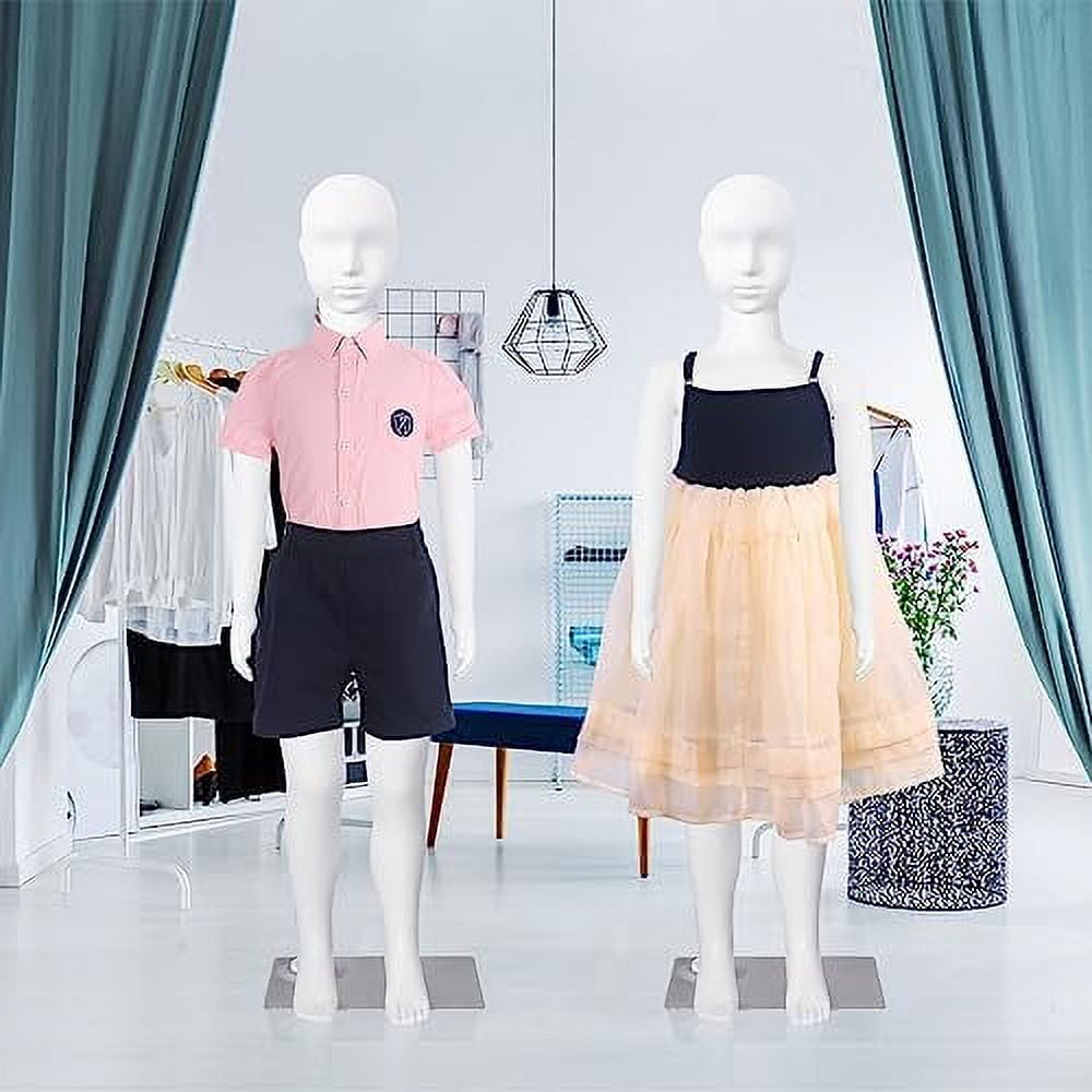 Child Mannequin Kids Dress Form Full Body White Skin Adjustable ...
