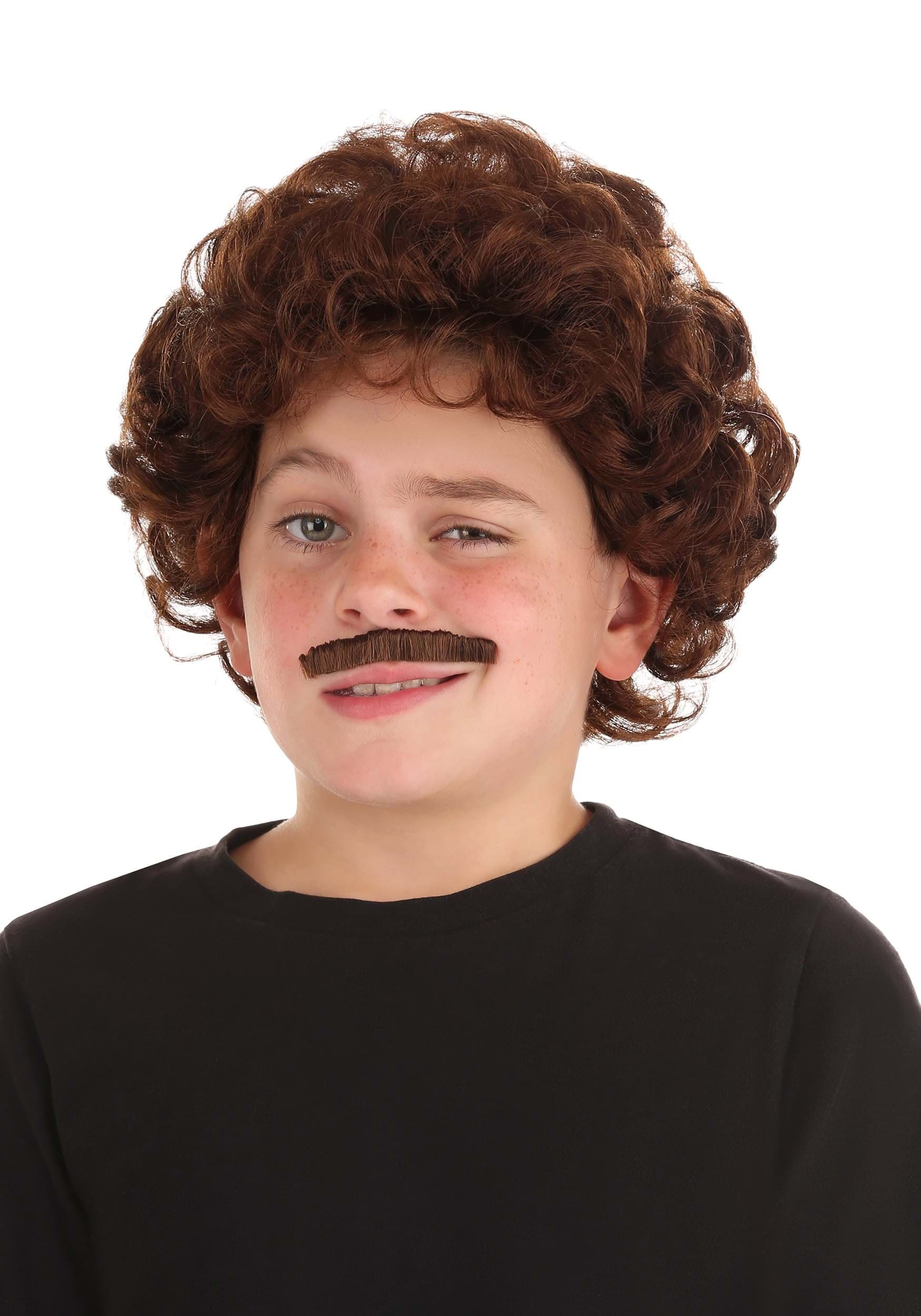Child Nacho Libre Wig and Mustache - Walmart.com