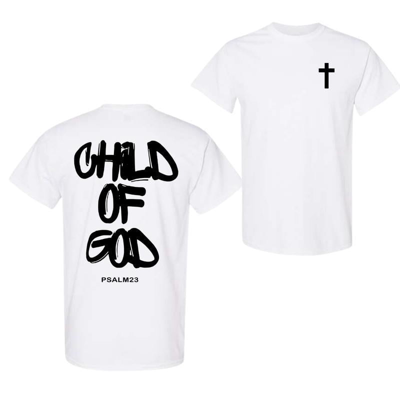 Child Of God 2 Sided T Shirt Corinthian Jesus Christian Inspirational ...