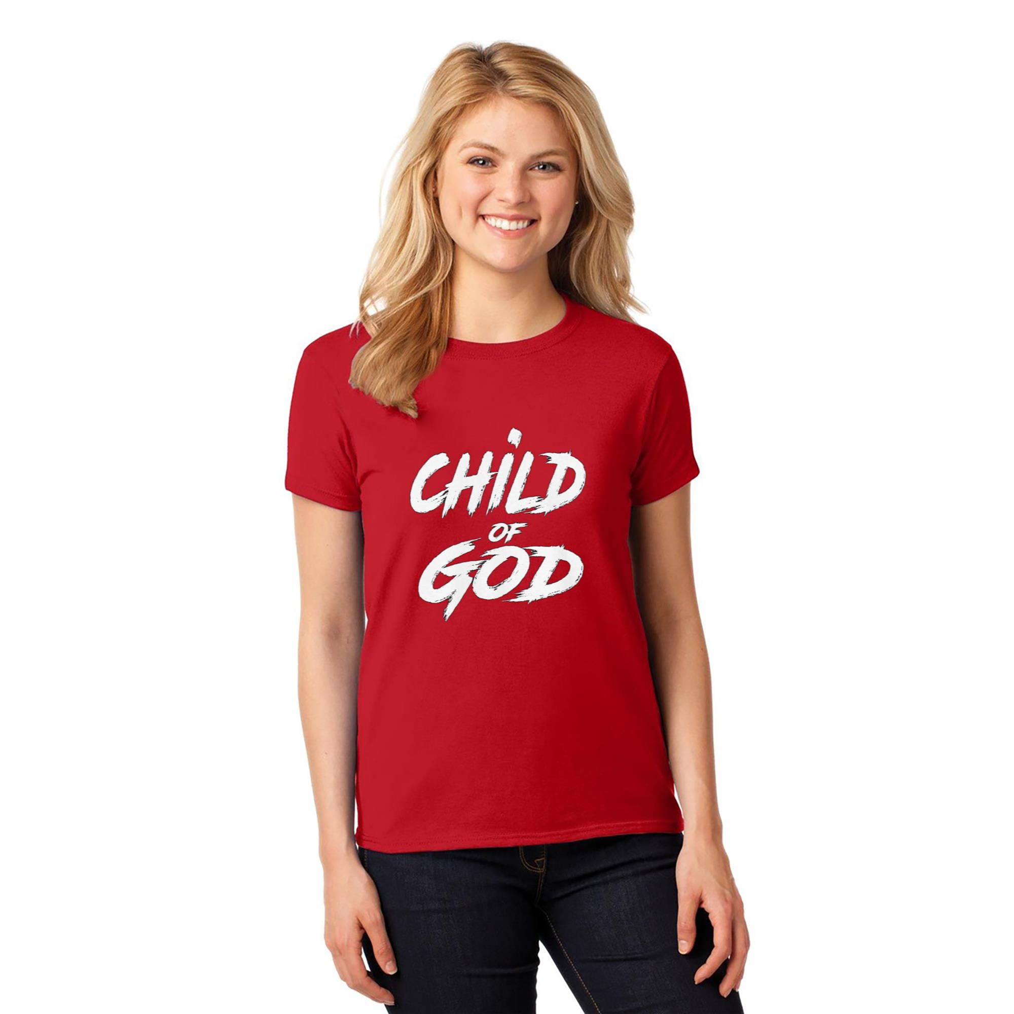 Child Of God Christian Faith Bold Religious Inspirational Graphic Art T ...