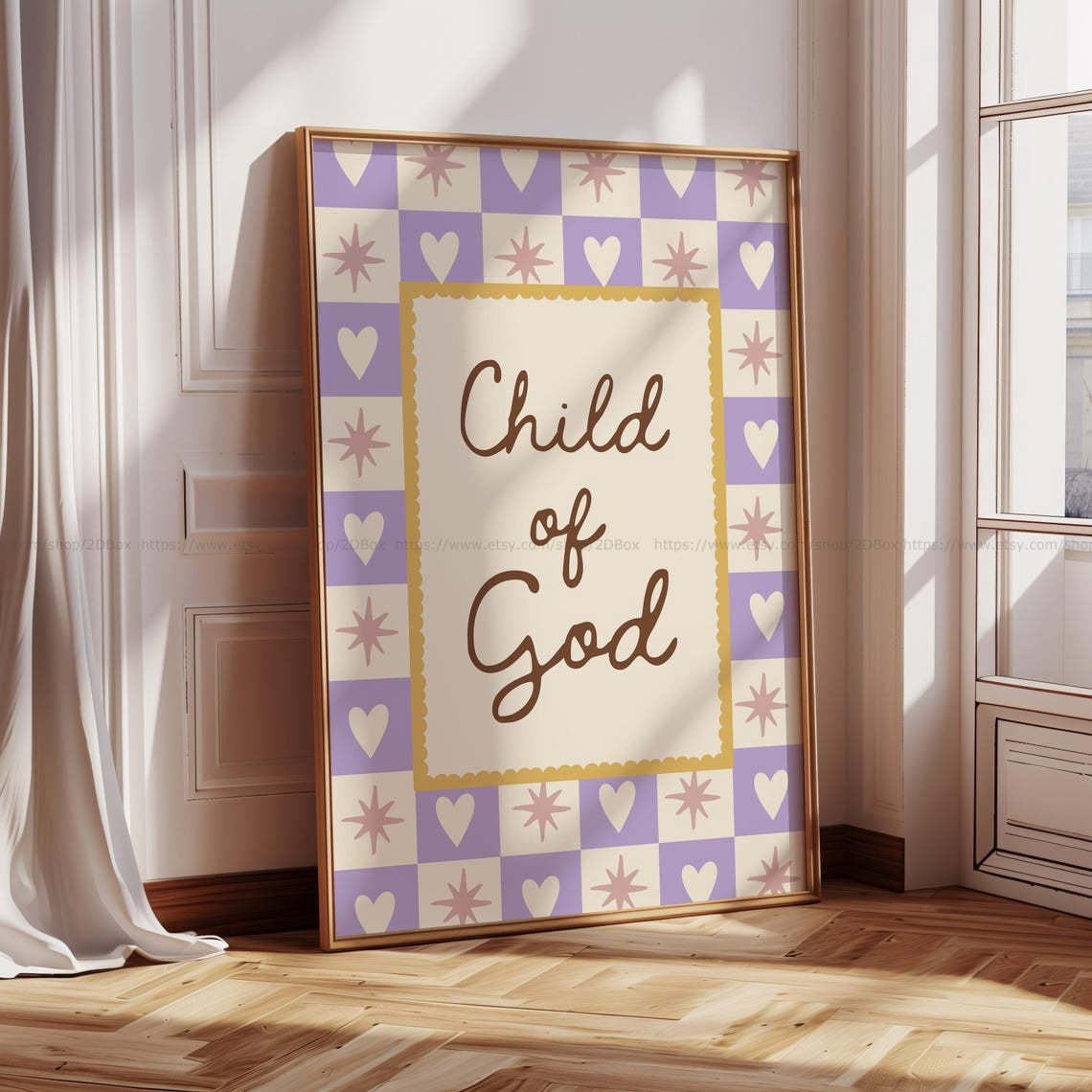 Child Of God Christian Playroom Wall Art, Unframed Paper Poster 16x20in ...