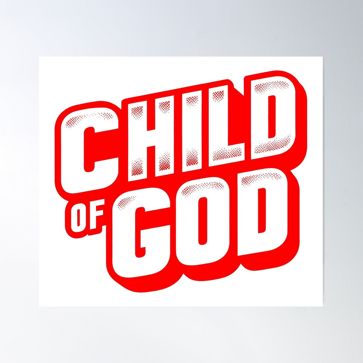 Child Of God Poster Wall Art, Modern Wall Decor For Living Room Bedroom ...