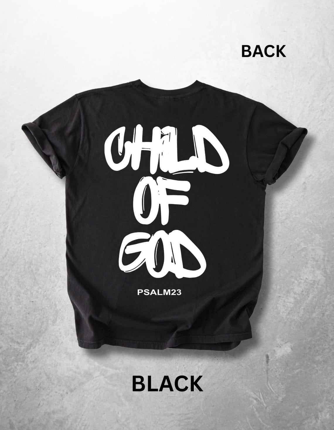 Child Of God Psalm 23 Bible Verse Christian Faith Based Inspirational ...