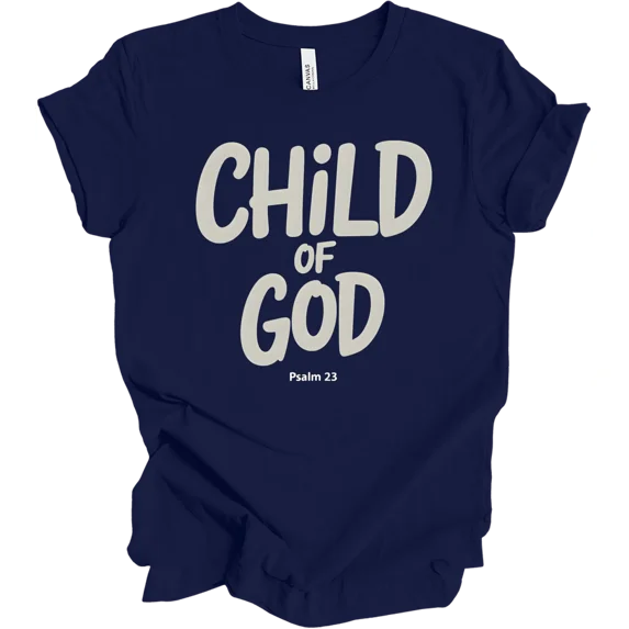 Child Of God Psalm 23 Graphic Design | Faith-Inspired Spiritual Decor T ...