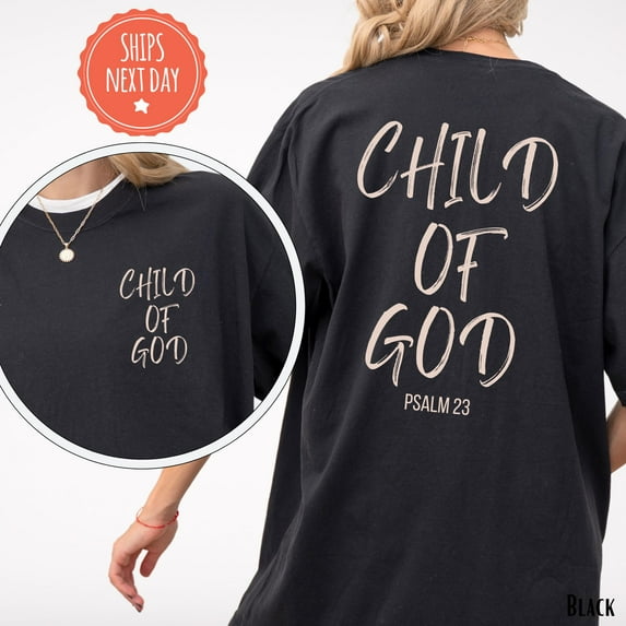 Child Of God Psalm T-Shirt, Celestial Jesus Faith Tee, Christian ...