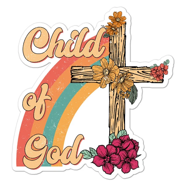 Child Of God Sticker Indoor Outdoor Phone Decal Water Bottle Stickers ...