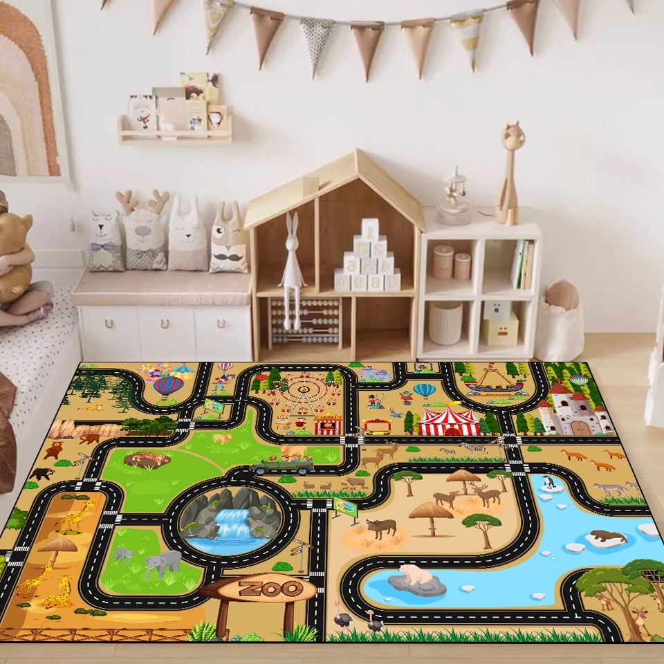 Child Play Games Soft Rugs Children Bedroom Bedside Carpets Modern Home ...