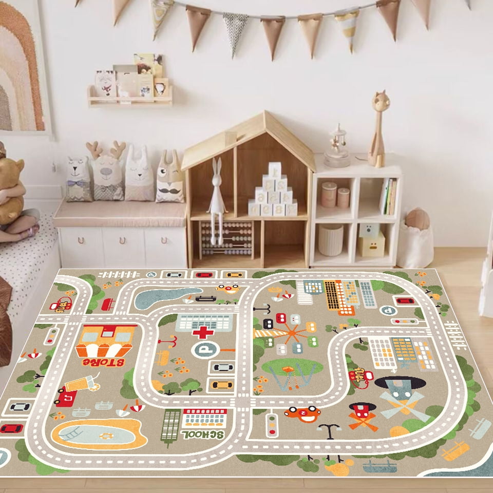 Child Play Games Soft Rugs Children Bedroom Bedside Carpets Modern Home ...