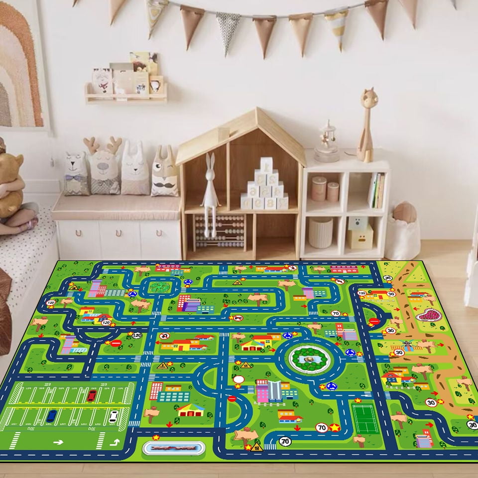 Child Play Games Soft Rugs Children Bedroom Bedside Carpets Modern Home ...