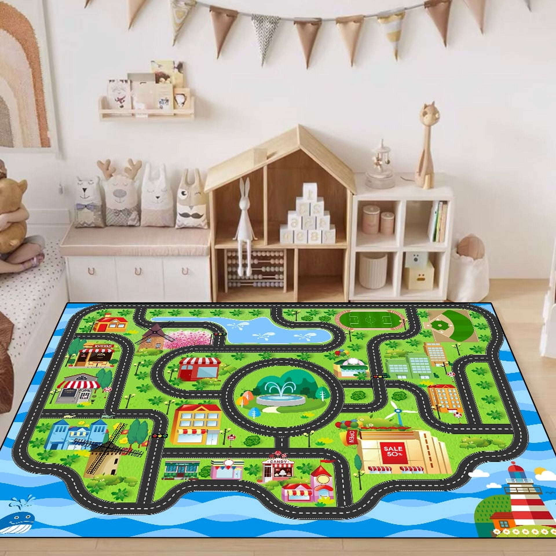 Child Play Games Soft Rugs Children Bedroom Bedside Carpets Modern Home ...