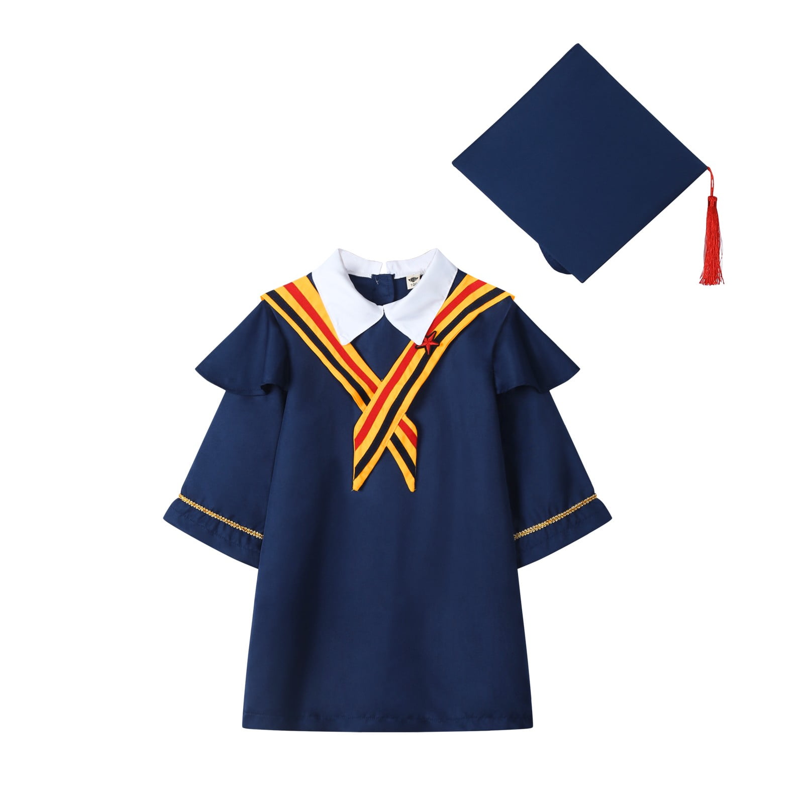 Child Preschool & Kindergarten Graduation two Pieces Gown Cap Tassel ...
