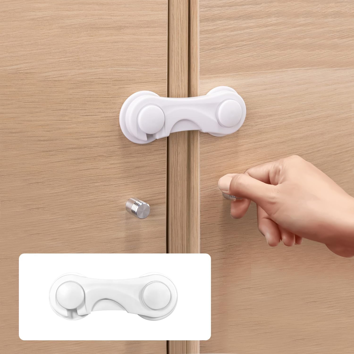Child Proof Cabinet Locks Baby Proofing Cabinets, 2PCS Child Locks for ...