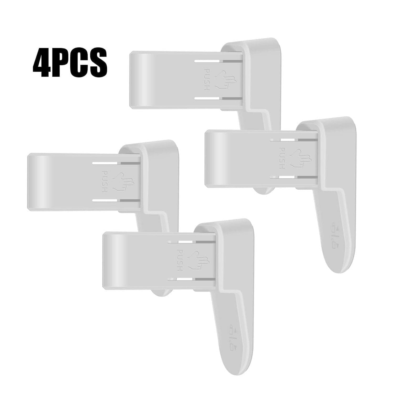 Child Proof Doors Lock 4 Pack,Doors lock for kid safety Adhesive Door ...