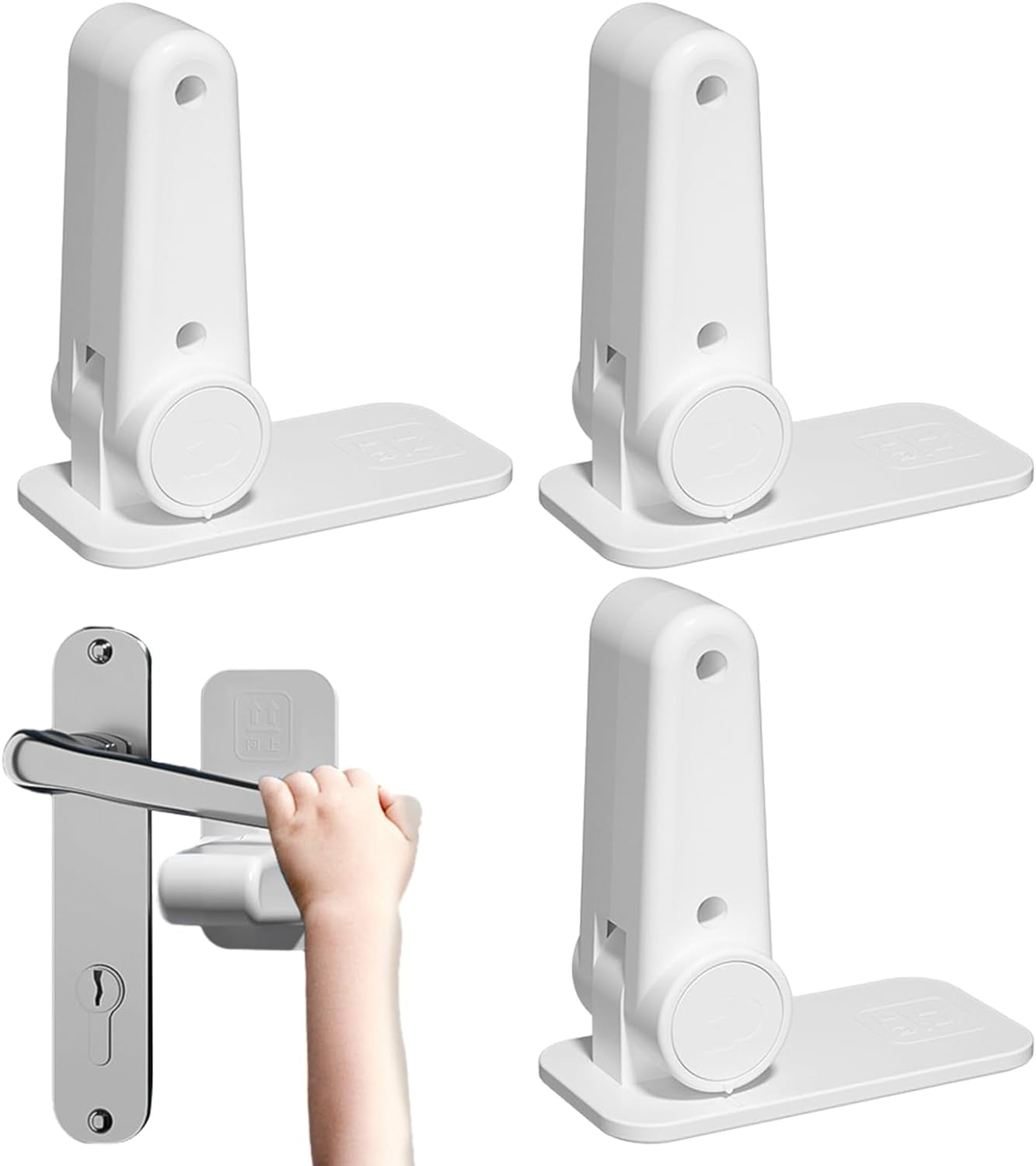 Child Proof Door Lock, Minimalist Safety Lever Lock for Toddler and ...