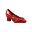 203-Judy Closed Toe Red Sequin Pump - Walmart.com
