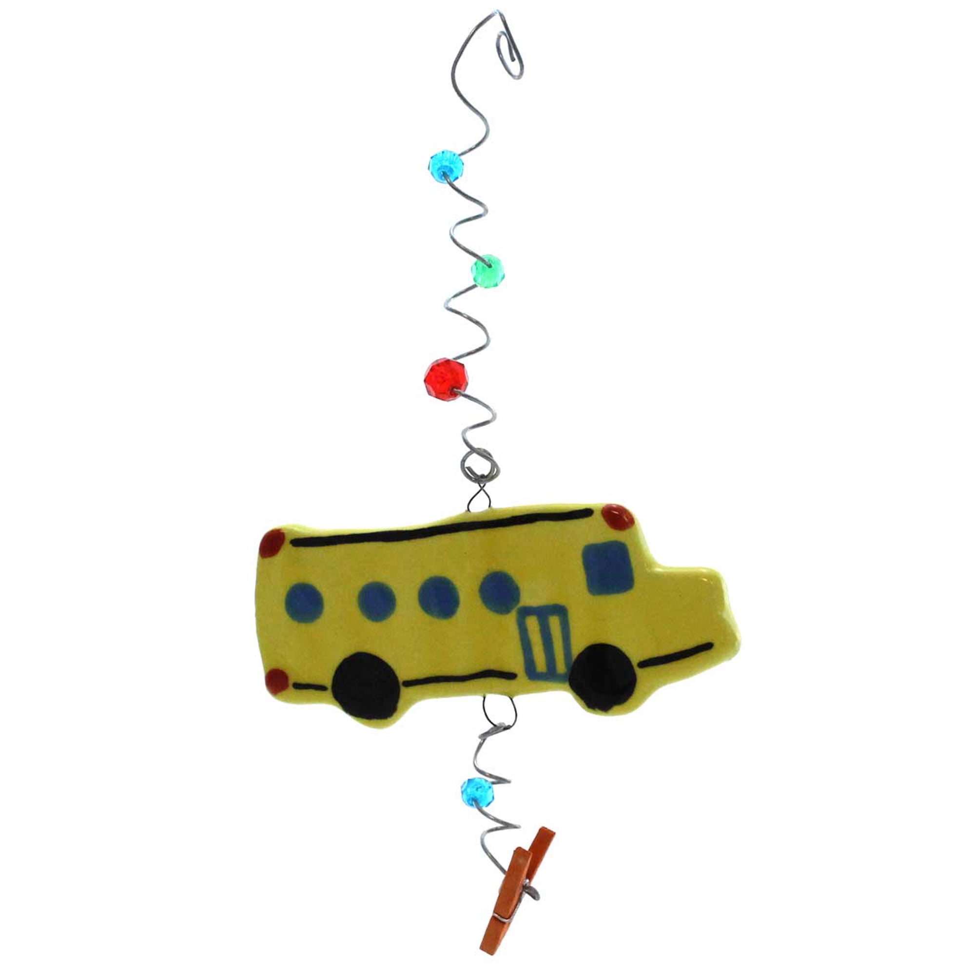 Craftoutlet.Com 1.50In School Bus Message Board, Ceramic, Yellow ...