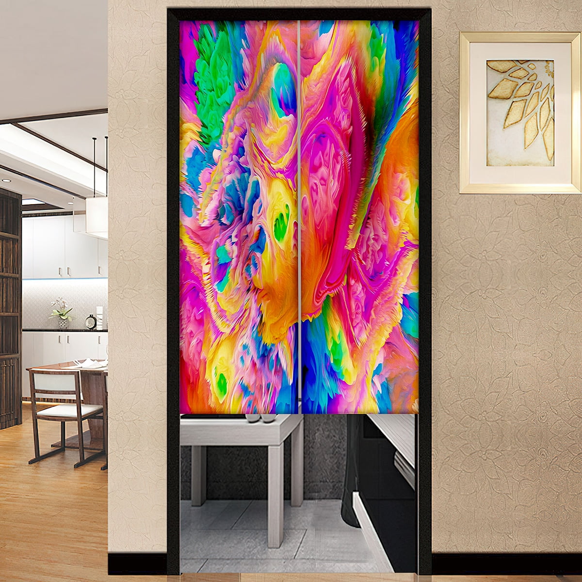 Child River Fantasy Art Print Door Curtain Chinese Panel Japanese Style ...