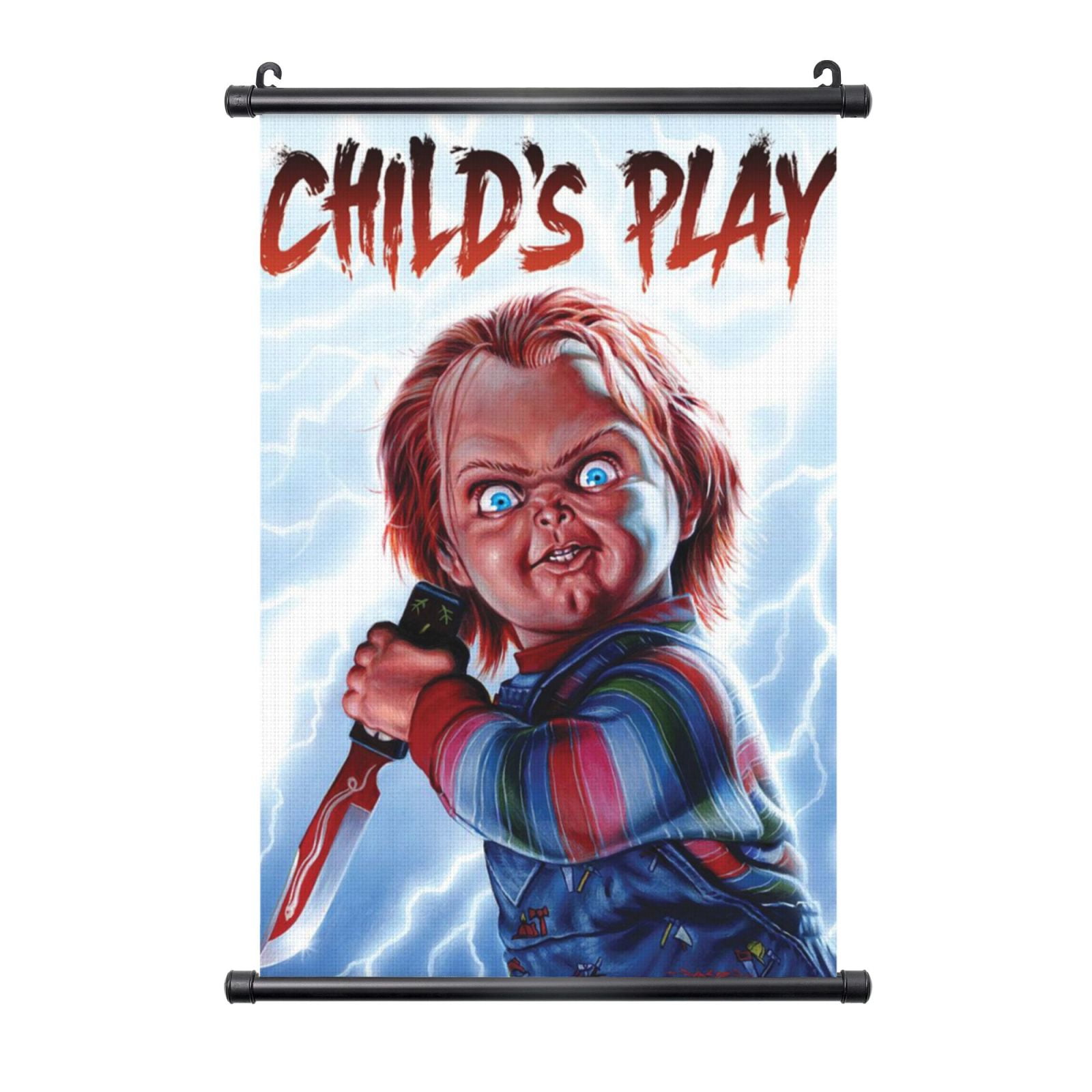 Child'S Play Chucky Poster Black Plastic Shaft Hanging Posters Wall ...