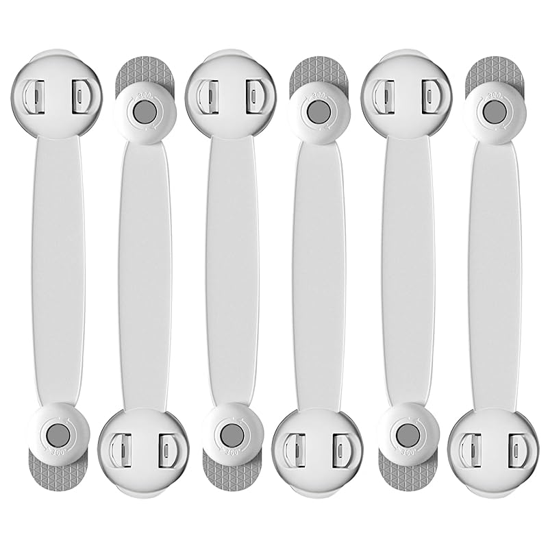 Child Safety Cabinet Locks, 2-Pack Baby Proofing Latches with Safe ...